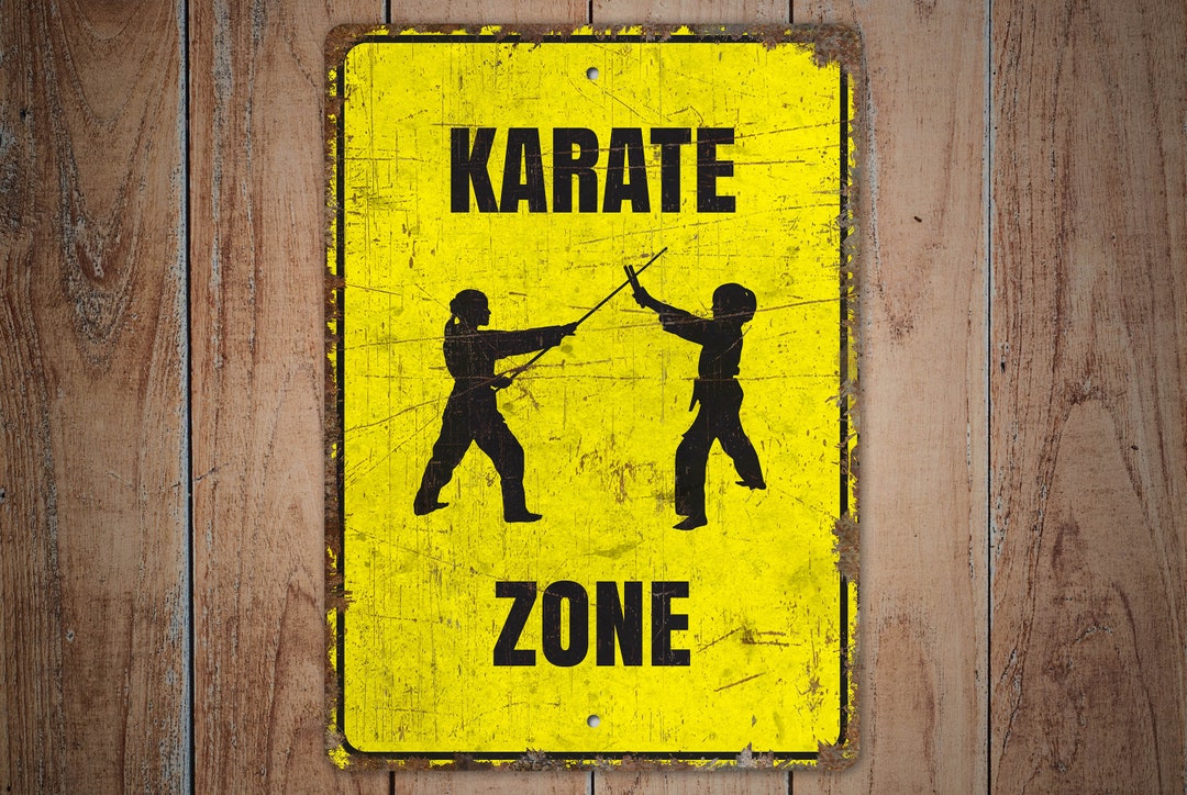 Karate Zone - Karate Zone Sign - Karate Zone Decor - Karate Sign ...