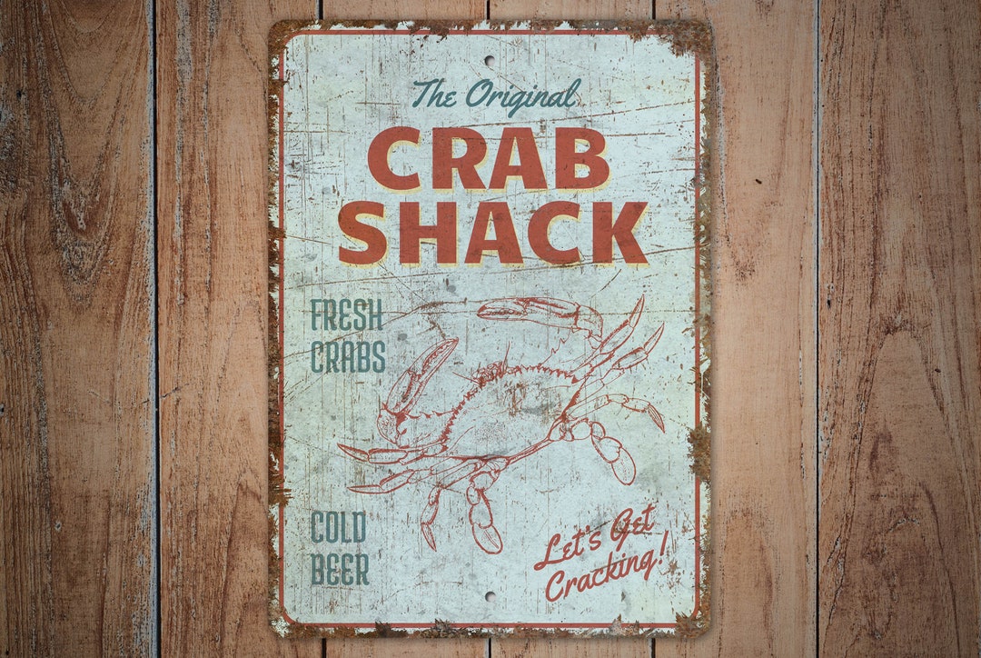 Crab Shack - Crab Shack Sign - Crab Shack Decor - Crab Lover Gift ...