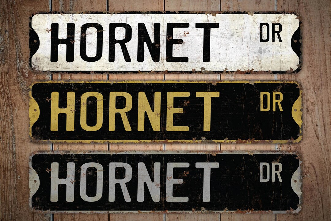 Hornet - Hornet Sign - Hornet Decor - Hornet Lover - Custom Street Sign ...