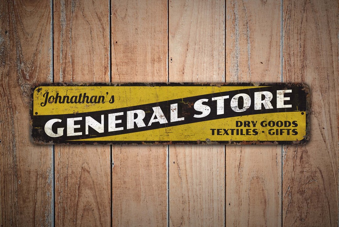 General Store Sign - General Store Decor - Dry Goods Gifts - Vintage ...