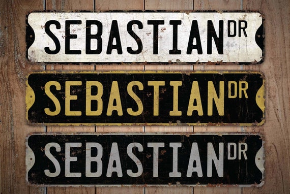 Sebastian Name Sign Kids Room Door Sign Boys Room Sign - Etsy