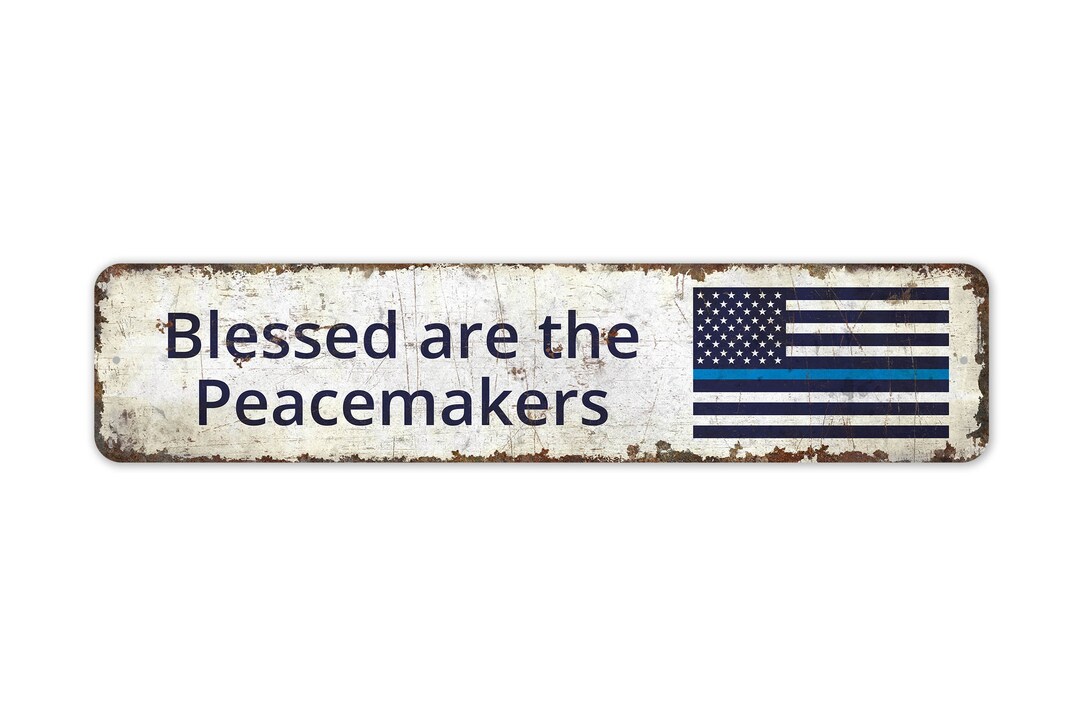 Peacemakers Sign - Police Gift - Custom Police Decor - Custom Police ...