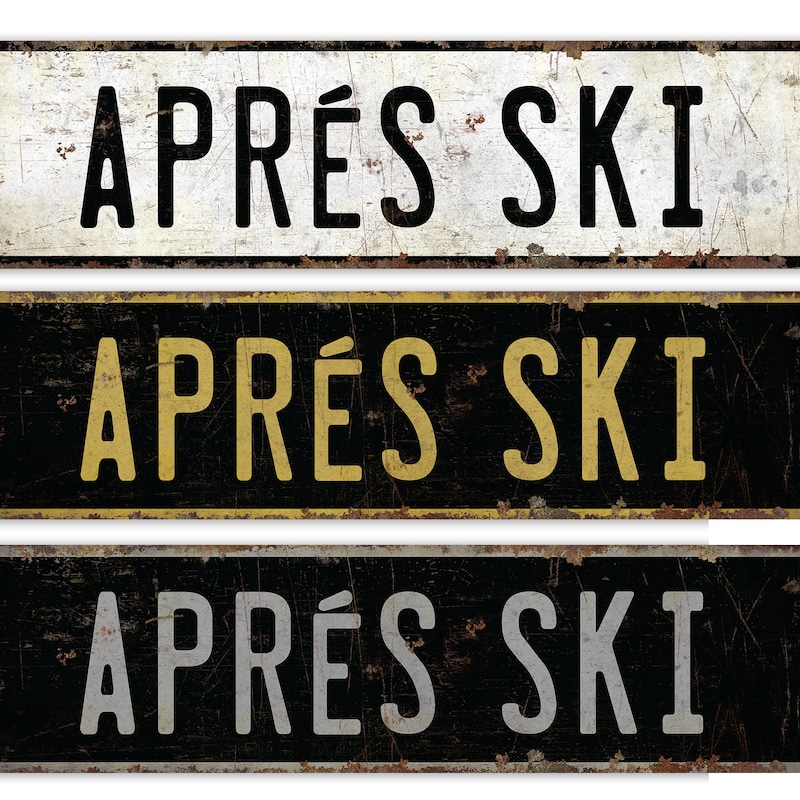 Vintage Apres Ski Signs - Etsy