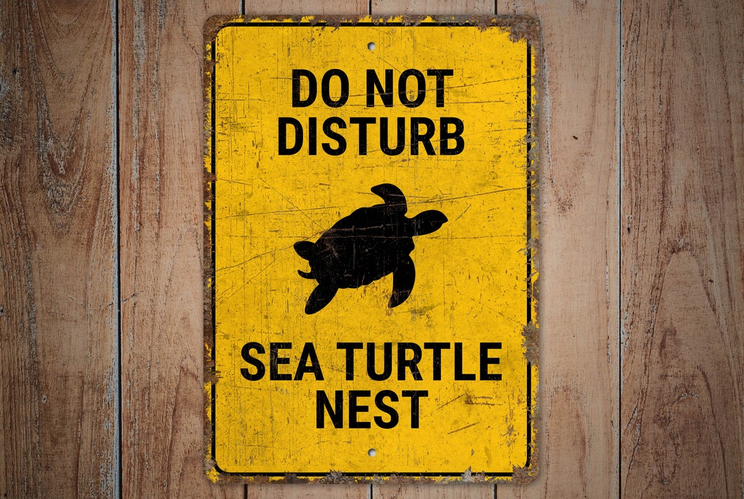Sea Turtle Nest - Sea Turtle Nest Sign - Beach Decor - Don't Disturb ...
