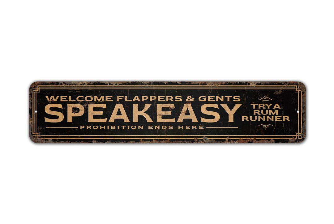 Speakeasy Sign - Rum Runner Sign - Beer Bar - Beer Bar Sign - Beer Bar ...