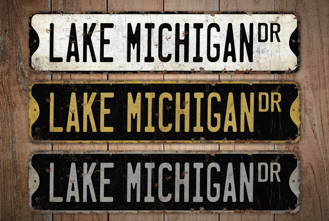 Lake Michigan Sign - Lake Michigan Decor - Custom Lake Michigan ...