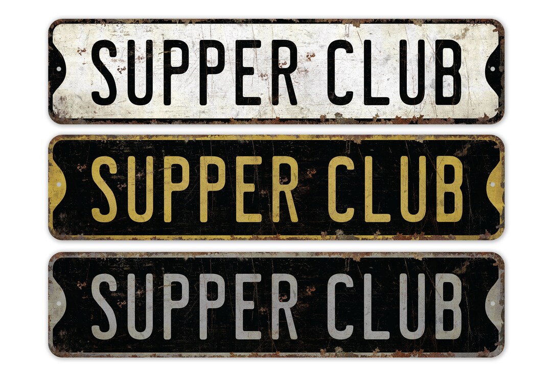 Supper Club - Supper Club Sign - Custom Supper Club - Vintage Style ...