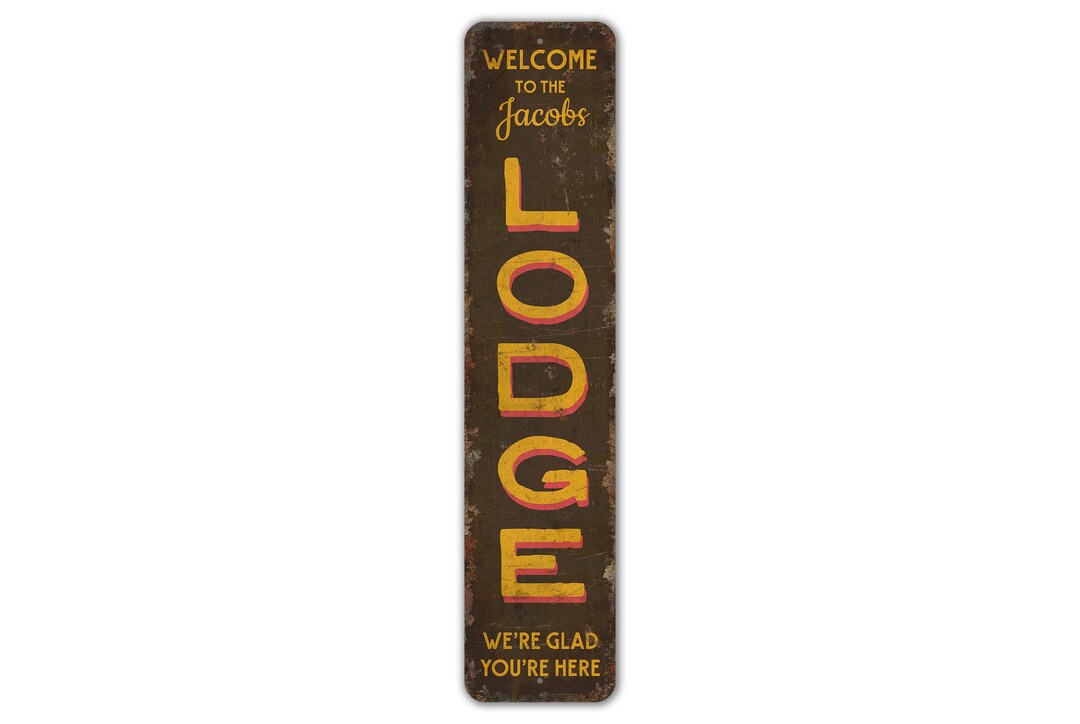 Custom Lodge Sign - Lodge Welcome Sign - Lodge Decor - Custom Welcome ...