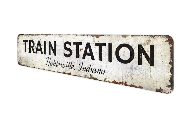 Train Station Sign Custom Train Station Train Station - Etsy
