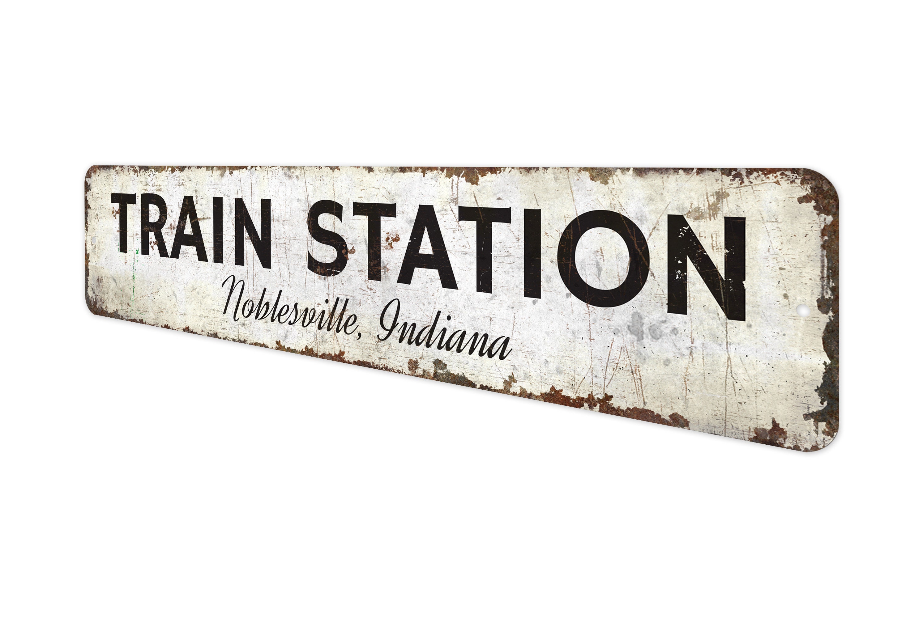 Train Station Sign - Custom Train Station - Train Station Decor - Rail ...