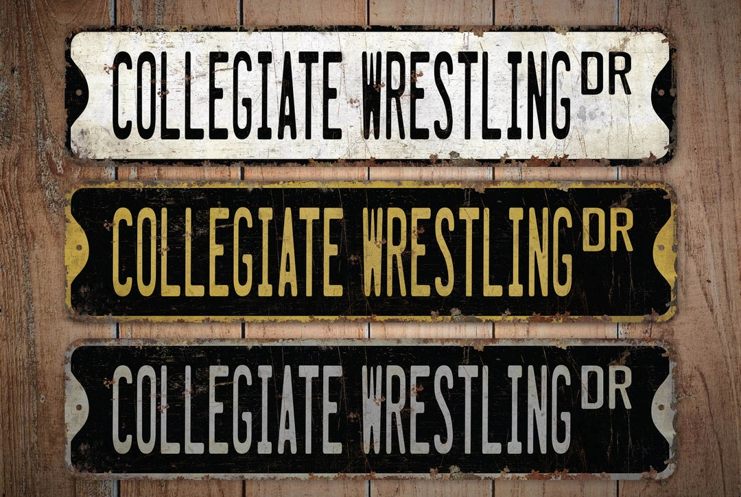 Collegiate Wrestling - Wrestling Sign - Wrestling Game - Custom ...