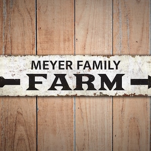 Family Farm Sign Family Farm Decor Vintage Style Sign Family Farm ...