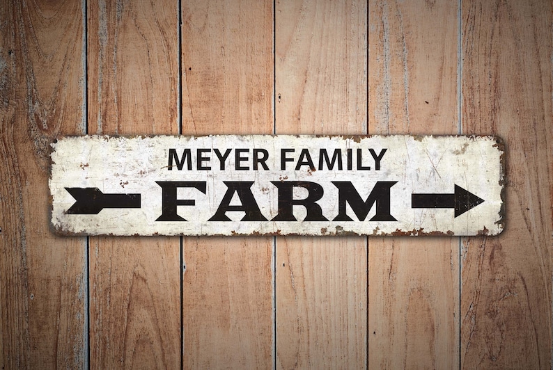 Family Farm Sign Family Farm Decor Vintage Style Sign - Etsy
