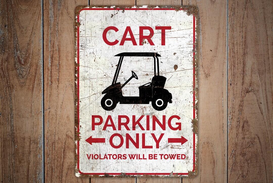 Cart Parking - Cart Parking Sign - Cart Parking Only - Parking Sign ...