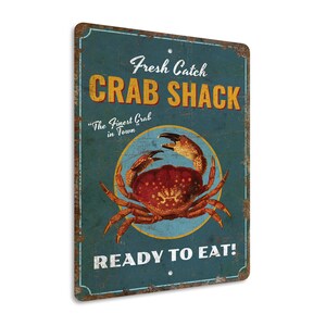Crab Shack Sign - Seafood Restaurant Sign - Seafood Sign - Fresh Crab ...