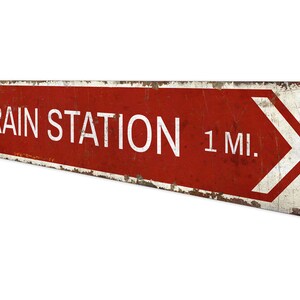 Train Station Sign - Custom Train Station - Train Station Decor - Rail ...