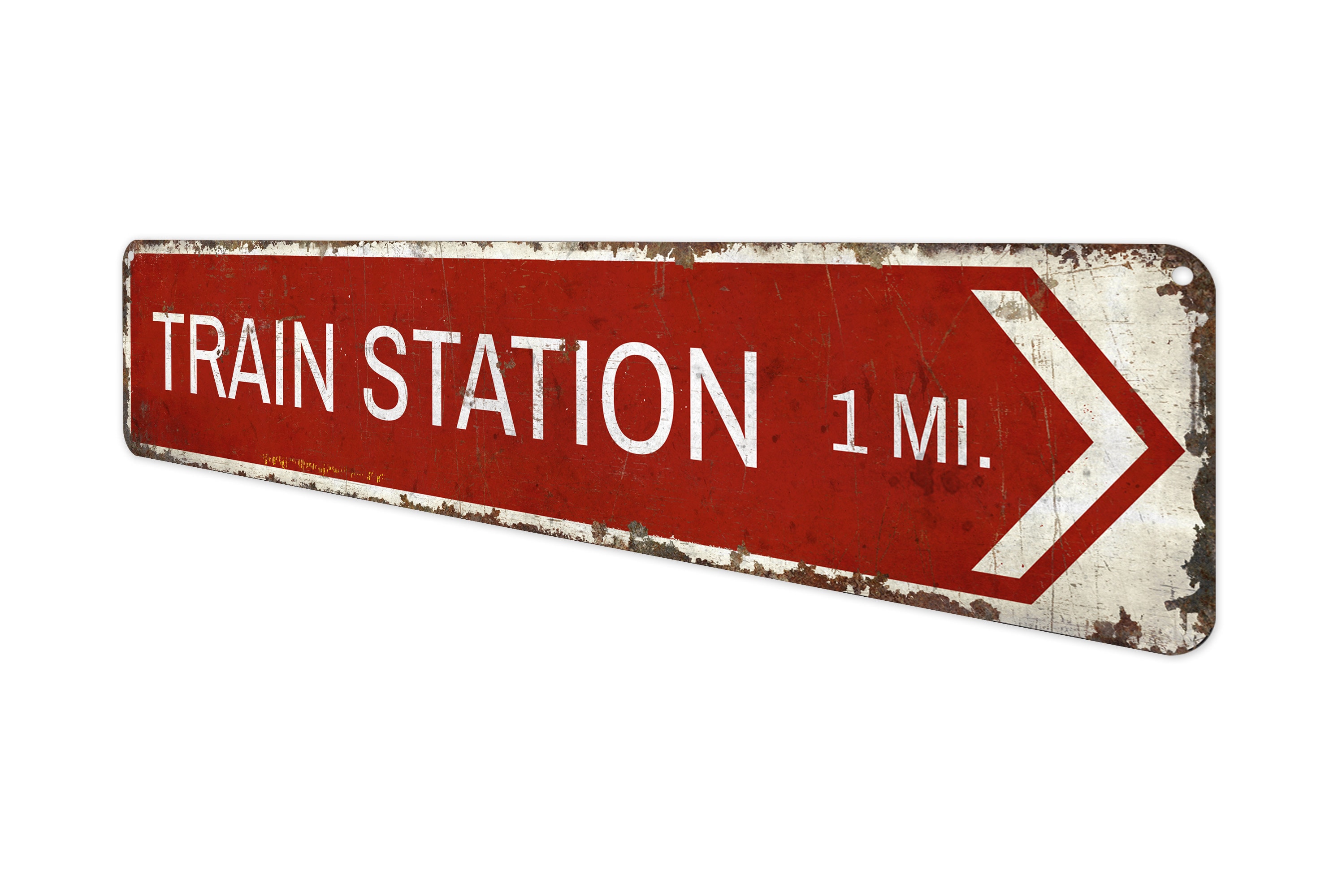 Train Station Sign - Custom Train Station - Train Station Decor - Rail ...