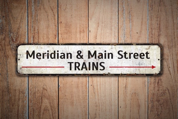 Train Station Sign Custom Train Station Train Station | Etsy