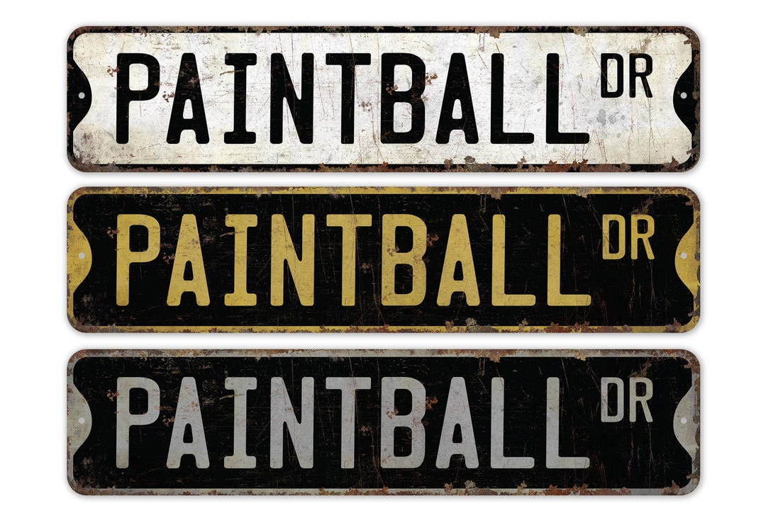 Paintball Sign - Paintball Game - Paintball Decor - Custom Paintball ...