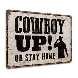Cowboy up Sign - Ranch Decor - Ranch Sign - Cowboy Gift - Horse Sign ...