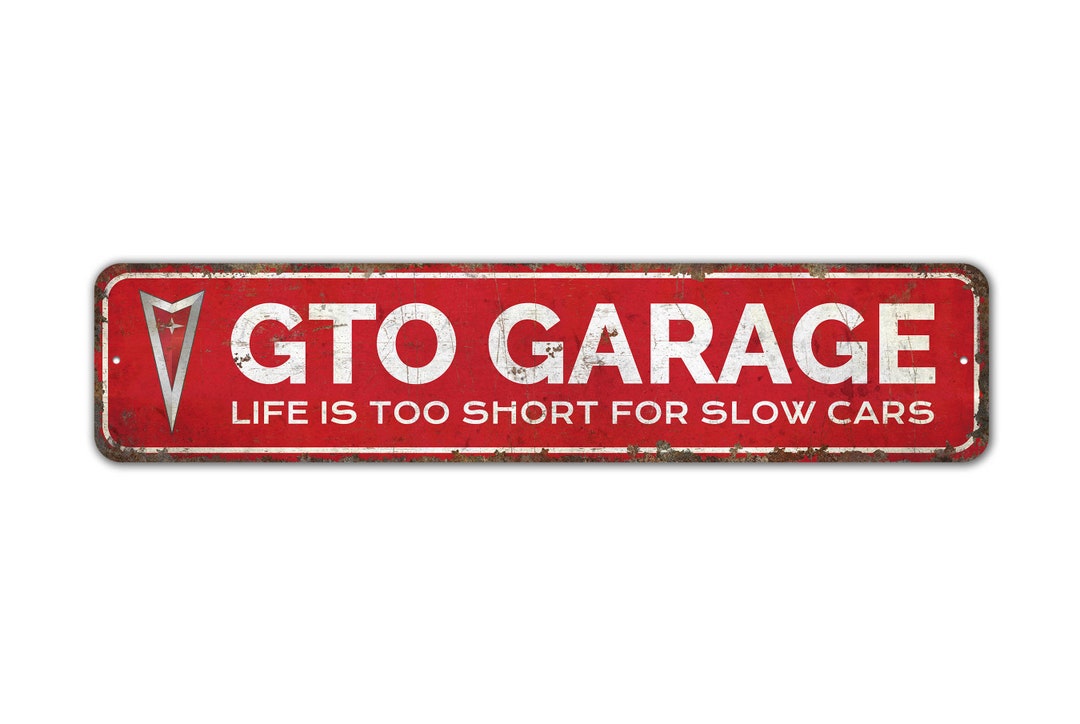 GTO Garage - GTO Garage Sign - GTO Garage Decor - Garage Sign - Car ...