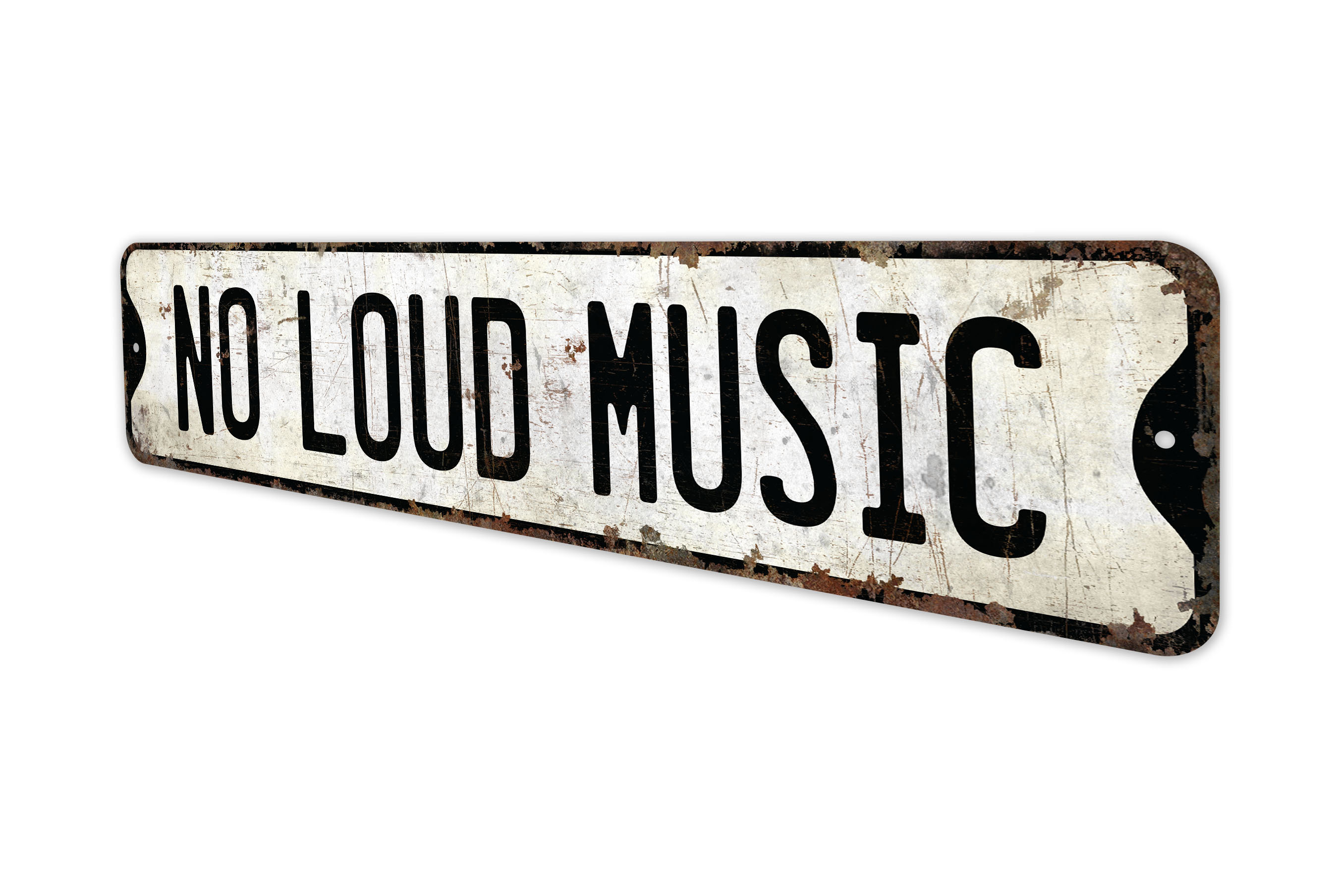 No Loud Music Sign