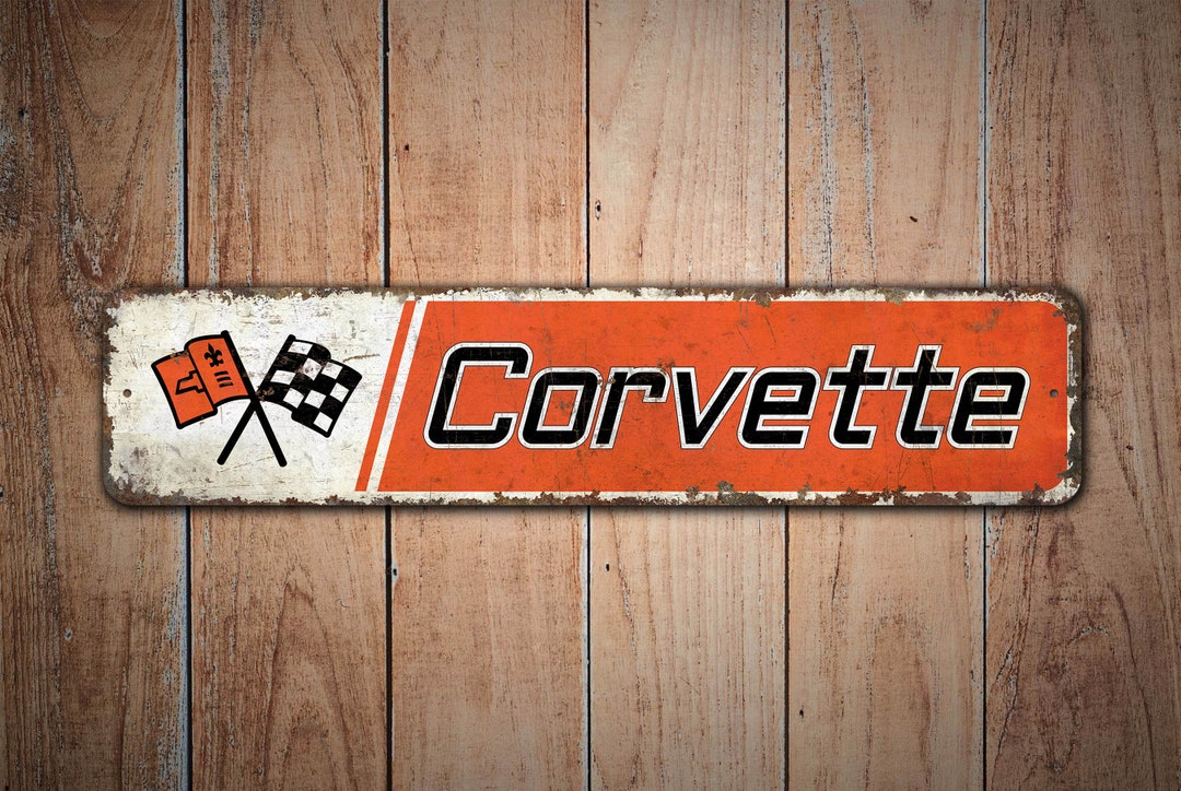 Corvette Sign Corvette Lover Gift Corvette Owner Gift Corvette Decor ...