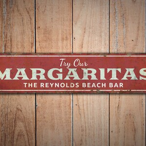 Beach Bar - Beach Bar Sign - Beach Bar Decor - Vintage Style Sign ...