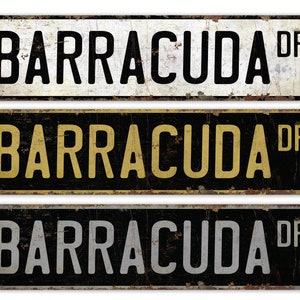 Barracuda - Barracuda Sign - Barracuda Decor - Vintage Style Sign ...