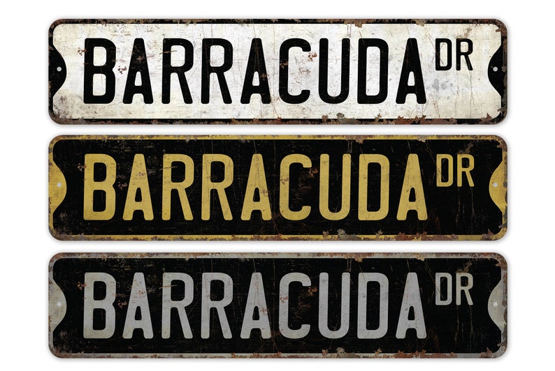 Barracuda Barracuda Sign Barracuda Decor Vintage Style - Etsy
