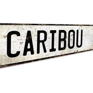 Caribou - Caribou Sign - Caribou Decor - Caribou Lover - Vintage Style ...