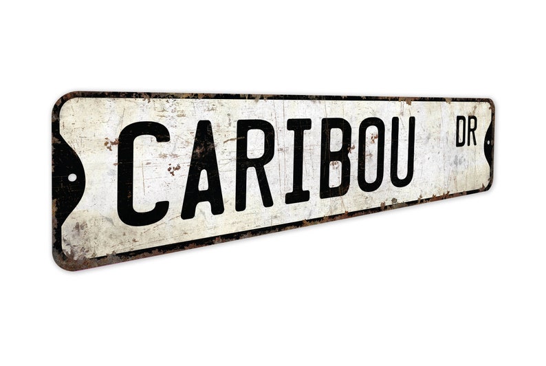 Caribou - Caribou Sign - Caribou Decor - Caribou Lover - Vintage Style ...