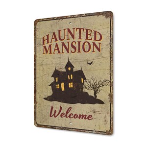 Haunted Mansion - Haunted Mansion Sign - Halloween Sign - Halloween ...