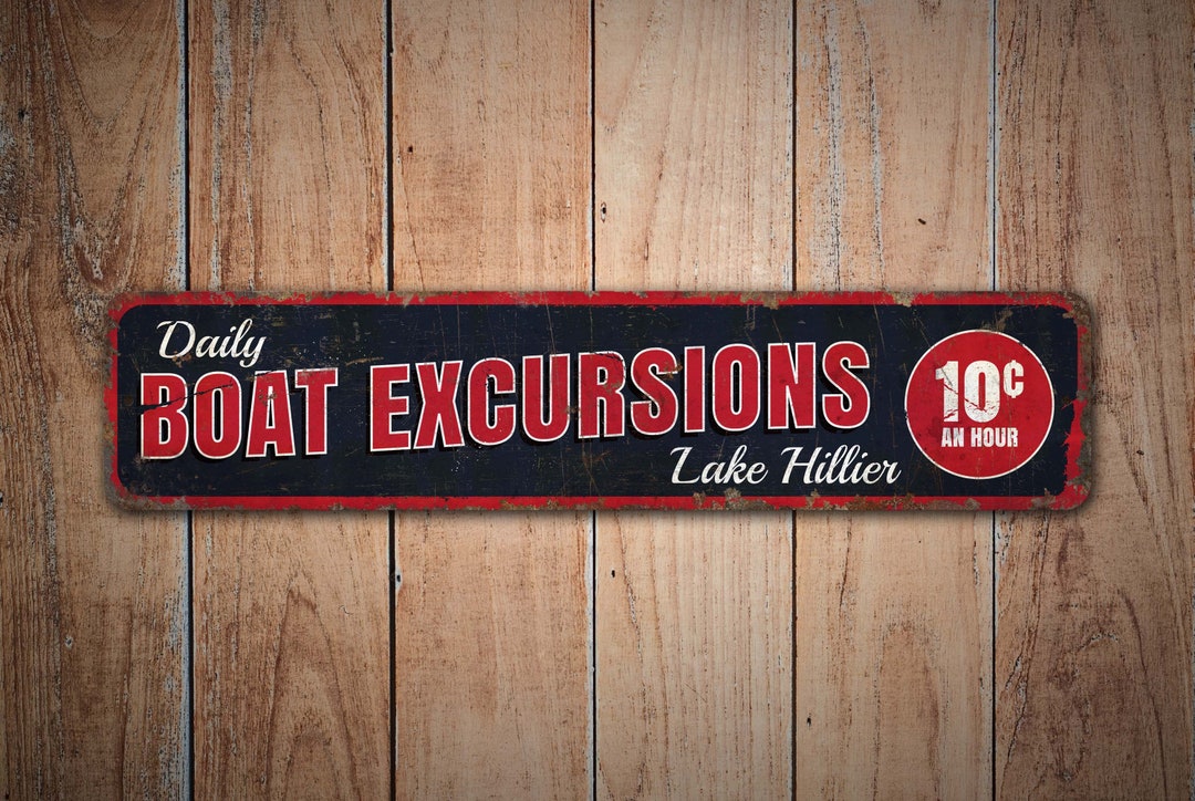 Boat Excursion Sign - Boat Excursion Decor - Custom Boat Excursion ...