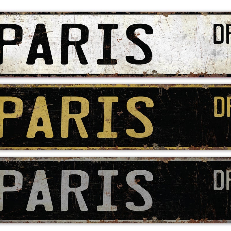 Paris Signs - Etsy