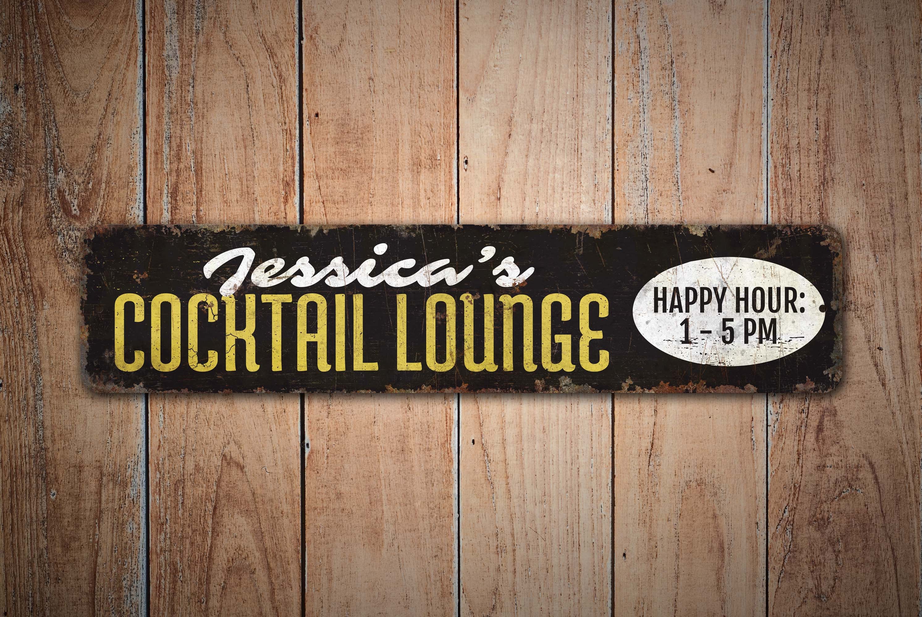 Cocktail Lounge Sign Vintage Style Sign Cocktail Lounge - Etsy