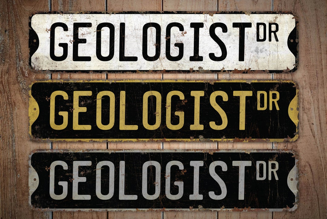 Geologist - Geologist Sign - Geologist Decor - Vintage Style Sign ...