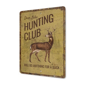 Hunting Club Sign - Hunting Club Decor - Hunting Club - Hunting Lover ...