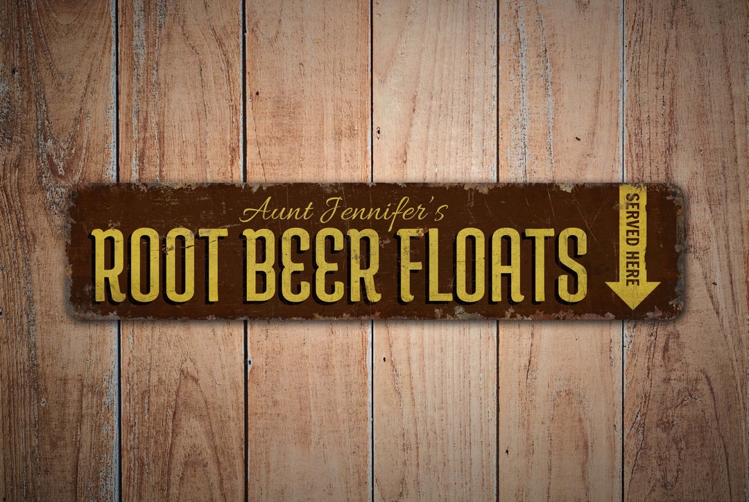 Root Beer Floats - Root Beer Float Sign - Root Beer Decor - Vintage ...
