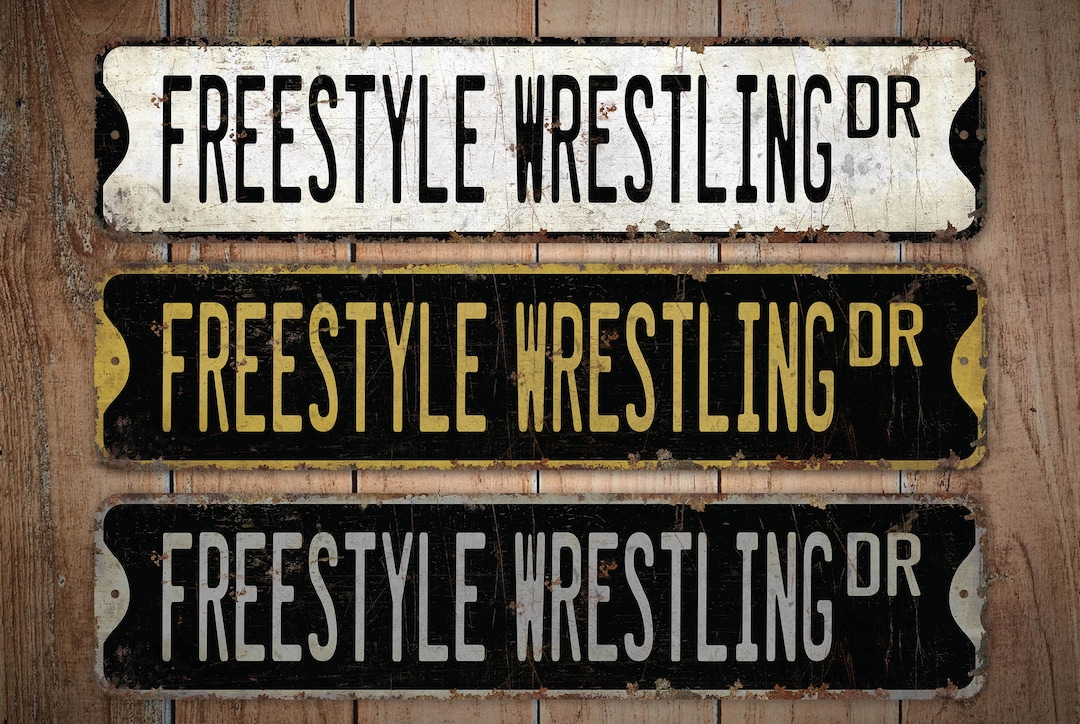 Freestyle Wrestling - Wrestling Sign - Wrestling Game - Wrestling Decor ...