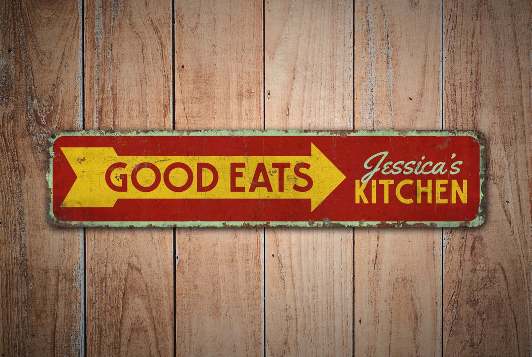 Good Eats - Good Eats Sign - Good Eats Decor - Custom Kitchen Sign ...