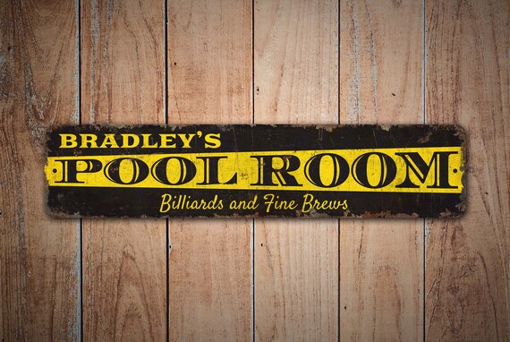 Pool Room Sign Game Room Decor Vintage Style Sign Family - Etsy