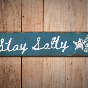 Stay Salty Sign - Stay Salty Decor - Beach Sign - Beach Decor - Beach ...