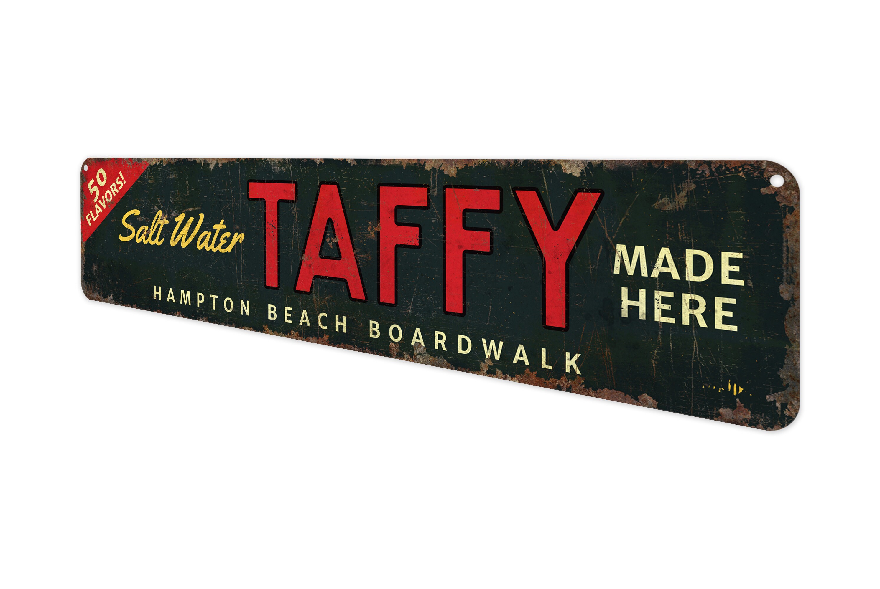 Salt Water Taffy Boardwalk Taffy Sign Saltwater Taffy Sign - Etsy
