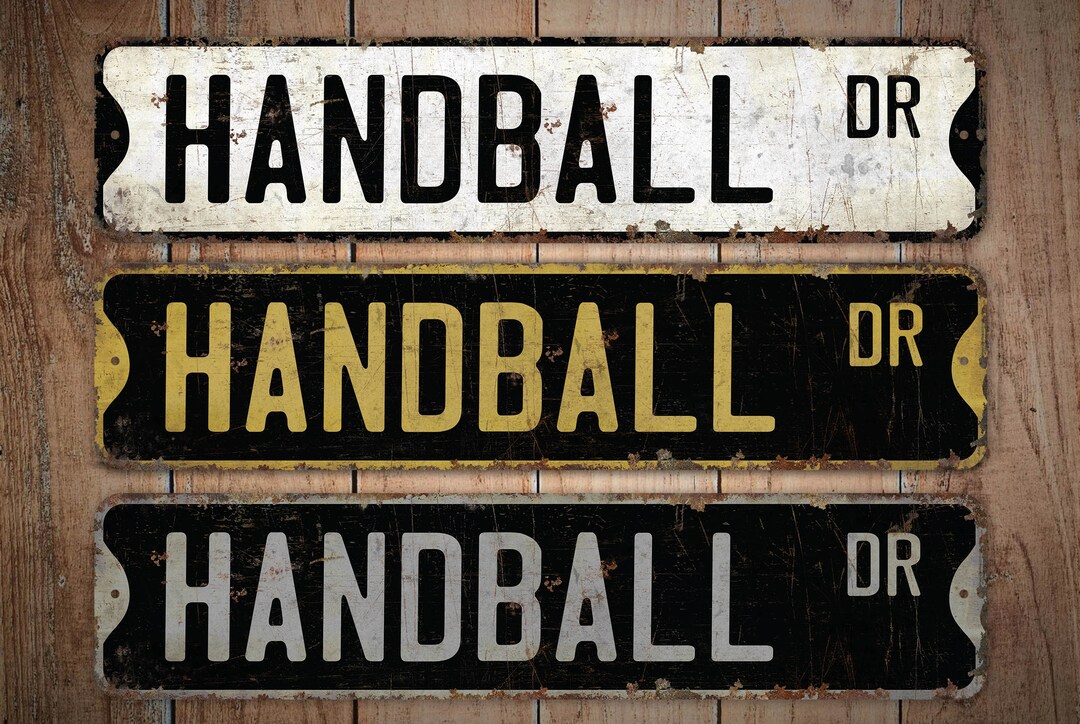 Handball Sign Handball Game Sign Handball Decor Custom Handball Sports ...