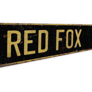 Red Fox - Red Fox Sign - Red Fox Decor - Red Fox Lover - Custom Street ...