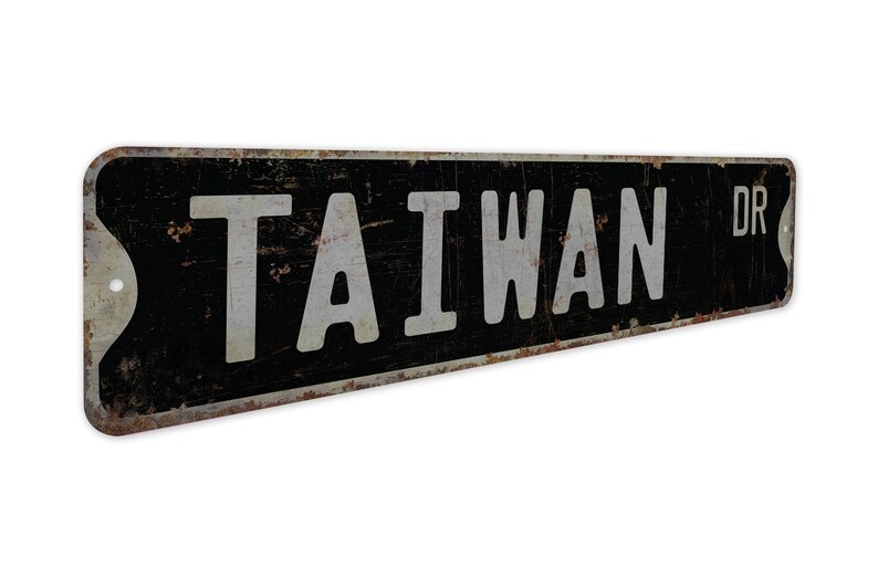 Taiwan - Taiwan Sign - Taiwan Decor - Vintage Style Sign - Custom ...