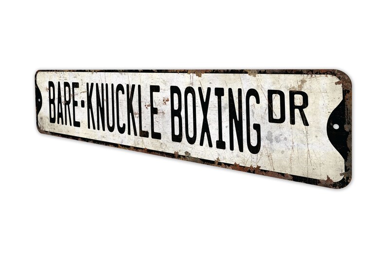 Bare Knuckle Boxing Boxing Sign No Gloves Boxing Boxing - Etsy