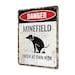 Minefield Sign Warning Sign Dog Sign Dog Lover Gift Dog Owner Gift ...