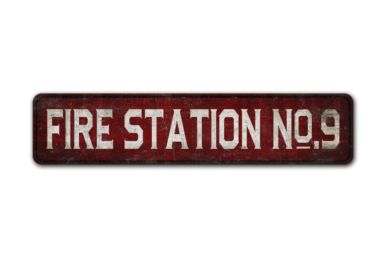 Fire Station Sign Custom Fire Station Vintage Style Sign - Etsy